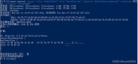 使用jdk自带的 Keytool 工具生成公私钥证书库jdk Keytool Csdn博客