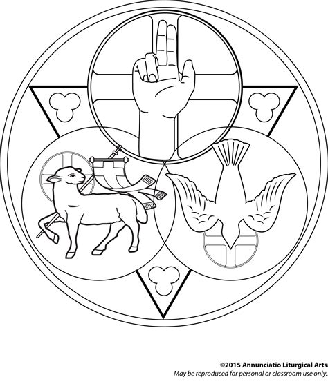 Holy Trinity Coloring Page At Free Printable Colorings Pages To Print And Color