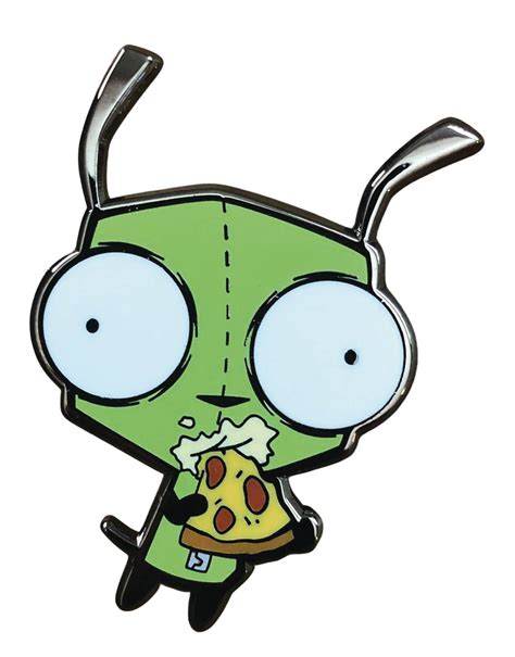 NickALive Zen Monkey Studios Unveils Invader ZIM GIR Pin Badge