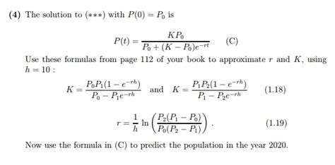 solved dp dt r linear growth d p dt rp exponential