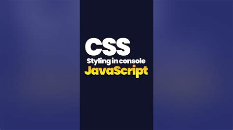 Css Styling In Browser Console Learn In 30 Seconds Shorts Youtube