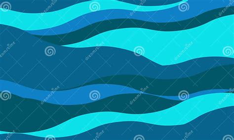Abstract Ocean Wave Pattern In Calming Blue Tones Perfect For Website