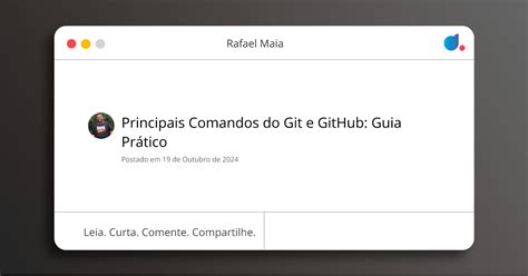 principais comandos do git e github guia prático rafael maia dio