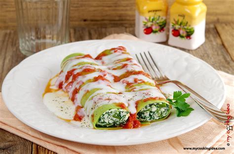 Cannelloni Verdi Con Spinaci Ricetta Vegetariana My Cooking Idea