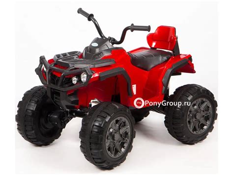 Детский квадроцикл Grizzly T001MP с резиновыми колесами, кожаным ...