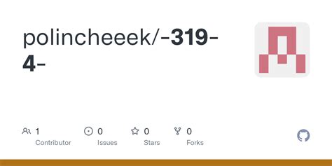 Github Polincheeek 319 4
