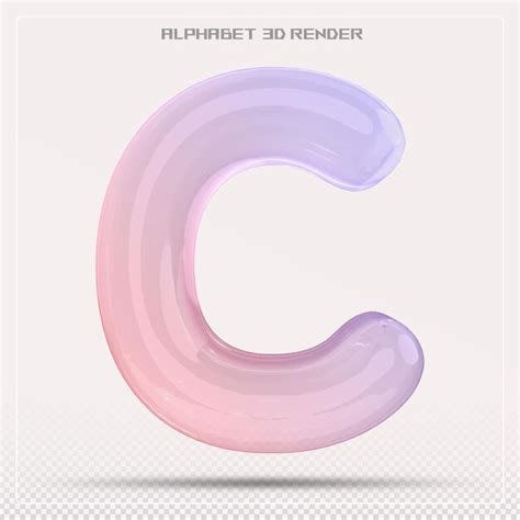 C In Colorful Bubble Letters
