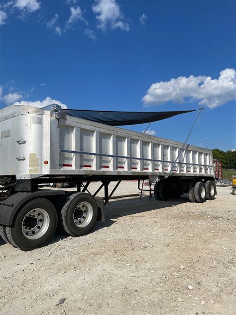 Heavy Duty Mesh End Dump Trailer Tarps Trison Tarps Usa