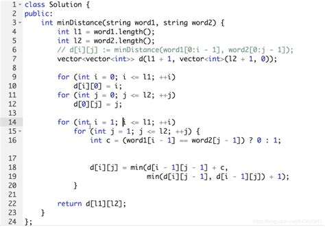 Leetcode编辑距离题解 Csdn博客