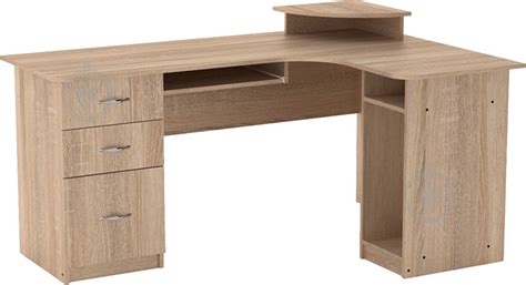 ᐉ Стіл компютерний Компаніт СУ 3 дуб сонома • Краща ціна в Києві Україні • Купити в Епіцентрі