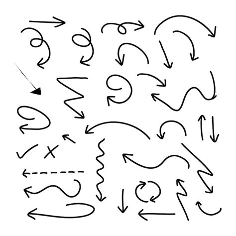 手書き 矢印 画像 Freepikで無料ダウンロード