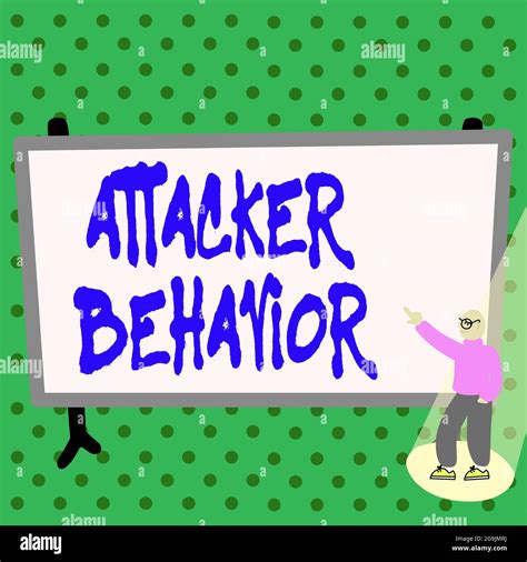 Text Sign Showing Attacker Behavior Business Overview Analyze And