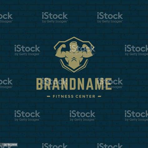 보디 빌더 남자 로고 또는 배지 벡터 일러스트 남성 보디 빌딩 기호 실루엣 0명에 대한 스톡 벡터 아트 및 기타 이미지 0명 T 셔츠 건강한 생활방식 Istock