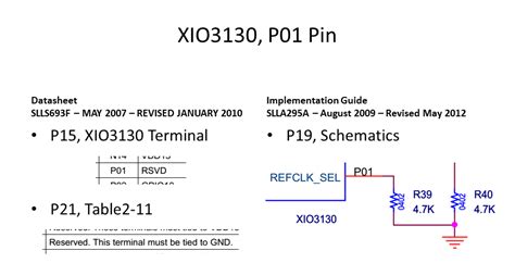 Xio3130 P01 Terminal And Unused Downstream Port Interface Forum Interface Ti E2e