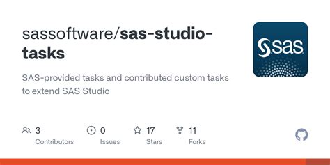 GitHub Sassoftware Sas Studio Tasks SAS Provided Tasks And Contributed Custom Tasks To Extend