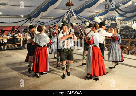 Schuhplattler Bavarian Folklore Folk Dance Ruhpolding Chiemgau Stock Photo Royalty Free