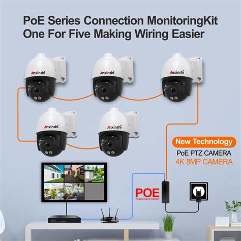 Poe K MP PTZ Camera Humaniod Detection Audio Day And Night Double Light Full Color Mini