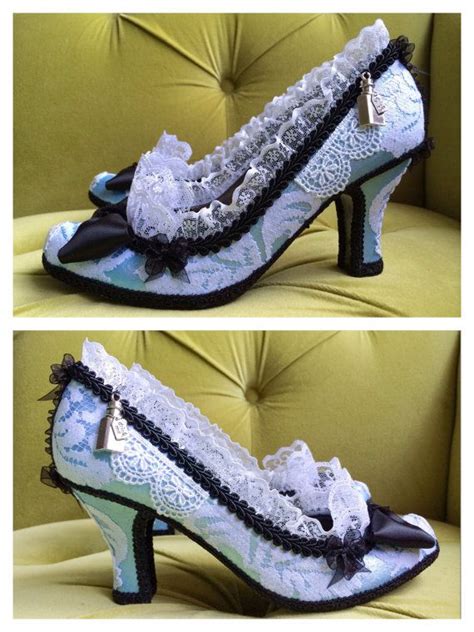 Alice In Wonderland Inspired Costume Shoes High Heels Party Etsy