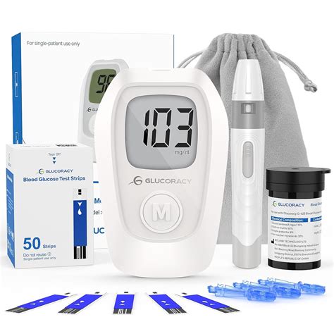 Glucoracy G 425 Blood Glucose Monitor Kit Blood Sugar Test