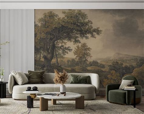Vintage Landscape Wallpaper Scenic Wall Mural Wallpaper Landscape