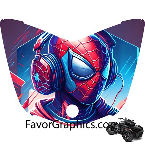 Spiderman Vinyl Hood Wrap Decal Sticker Can Am Spyder F3 Favor Graphics