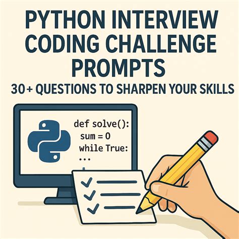 Python Interview Coding Challenge Prompts 30 Questions To Sharpen Your Skills By Yatin The