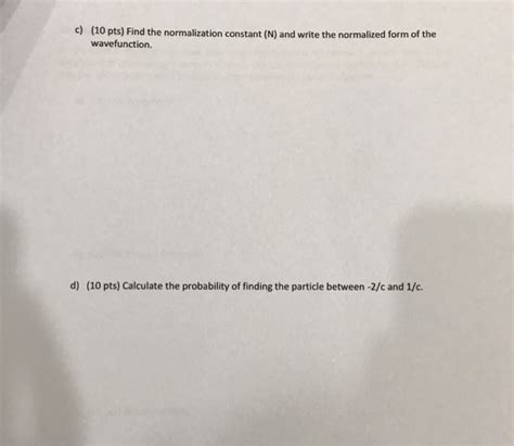 Solved Problem 1 40 Pts Consider The Wavefunction X