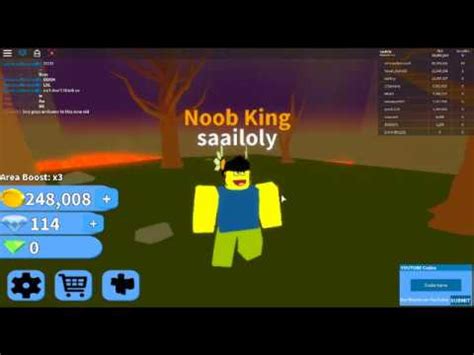 ROBLOX NOOB SIMULATOR CODES YouTube
