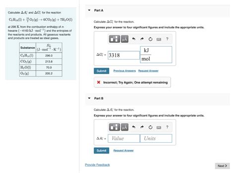 Solved Calculate ΔAr and ΔGr for the reaction Chegg com