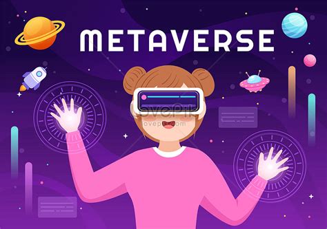 메타버스 디지털 가상 현실 일러스트레이션 일러스트 무료 다운로드 Lovepik