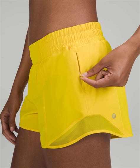 Lululemon Hotty Hot Low Rise Lined Short 4 Maize Yellow Lulu Fanatics