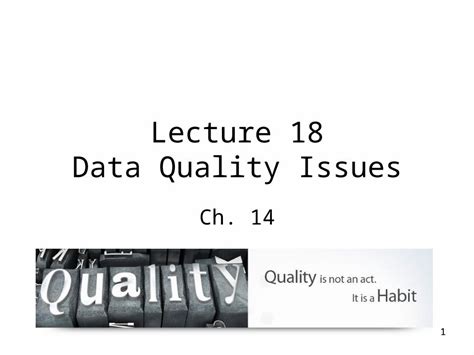 ppt 11 lecture 18 data quality issues ch 14 2 introduction spatial