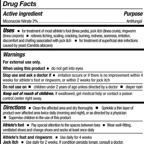 Mckesson Other Three Thera 2 Miconazole Nitrate Powder Antifungal 3