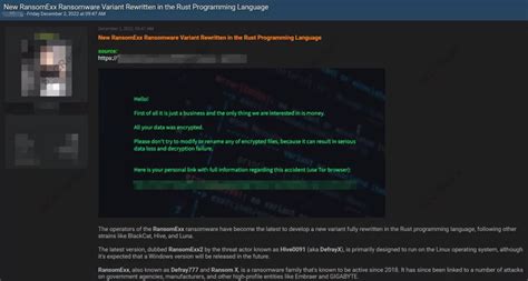Why Ransomware Groups Switch To Rust Programming Language Socradar® Cyber Intelligence Inc