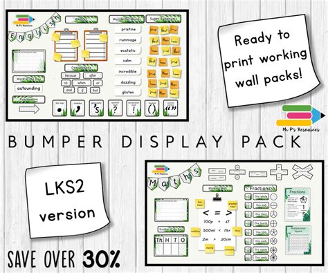 Year 3 4 Maths And English Display Pack Save 30 Lks2 Display Pack Mr Ps Resources