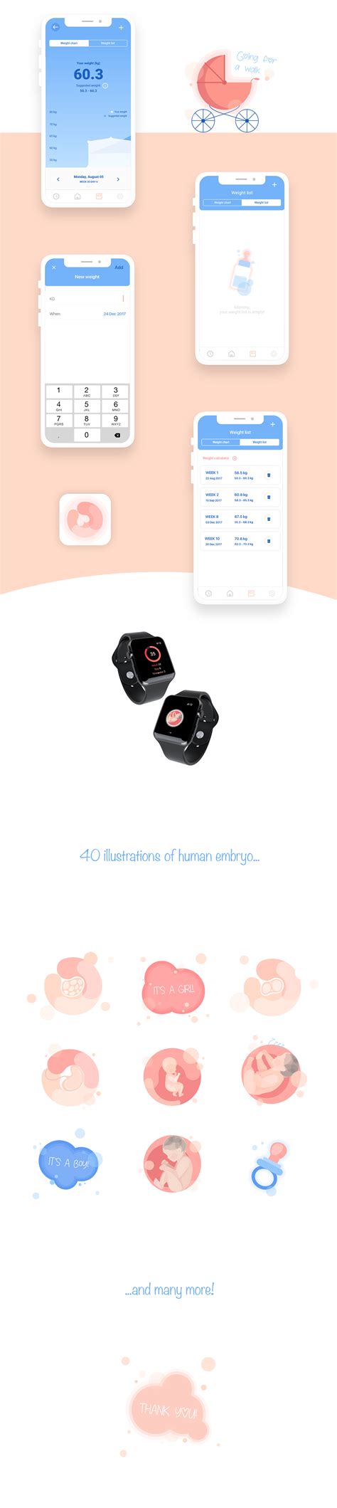 Himommy Pregnancy Tracker App On Behance