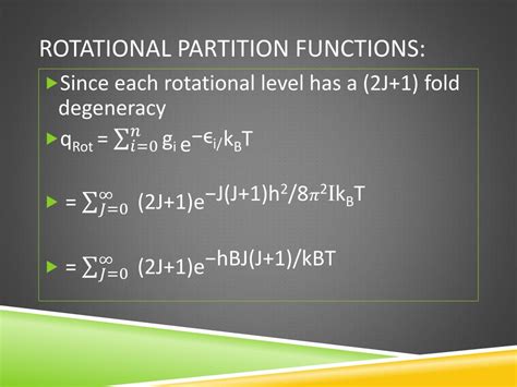 Ppt Rotational Partition Functions Powerpoint Presentation Free