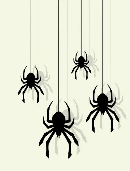 Vector Set Spider Icons Collection Cartoon Spiders Isolated White