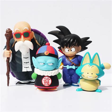 4pcsset Dragon Ball Pilaf Puar Son Goku Master Roshi Pvc Action Figure