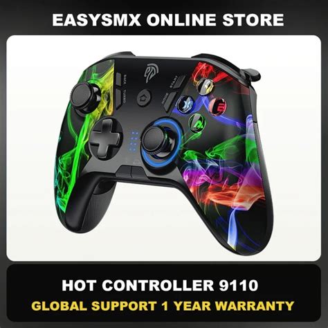 Easysmx 9110 เกมแพดไร ้ สายคอนโทรลเลอร ์ สําหรับเล ่ นเกมสําหรับพีซี