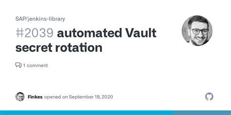 Automated Vault Secret Rotation · Issue 2039 · Sapjenkins Library