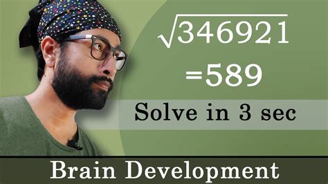 Square Root Tricks Get Square Root In 3 Sec Brain Development Youtube