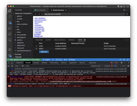 Vscode Desktop Can T Preview Private Ports Issue Gitpod Io Gitpod GitHub