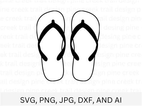 Flip Flop Svg Flip Flop Cricut Cut Fileflip Flop Digital Download