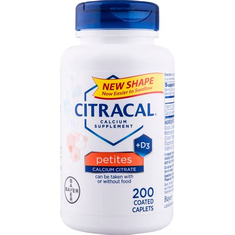 Citracal Calcium Citrate D Petites Coated Caplets Same Day