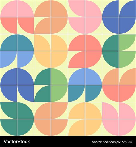 Abstract Seamless Background Geometric Pattern Vector Image