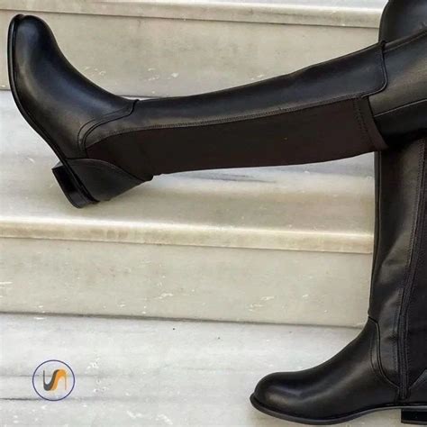 خرید و قیمت پوتین نیم ساق زنانه بوت نیم بوت دخترانه ساقدار چکمه بلند