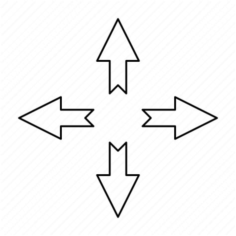 Compass Direction Gps Location Navigation Pointer Arrows Icon
