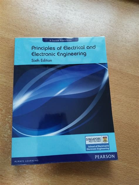 Principles Of Electrical Electronic Engineering Singapore Poly 6th