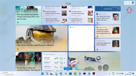 Enable Expanded Widgets Full Screen Mode In Windows